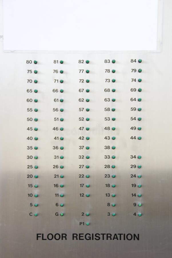 Elevator Floor Registration Stock Photo - Image of house, moving: 5119478