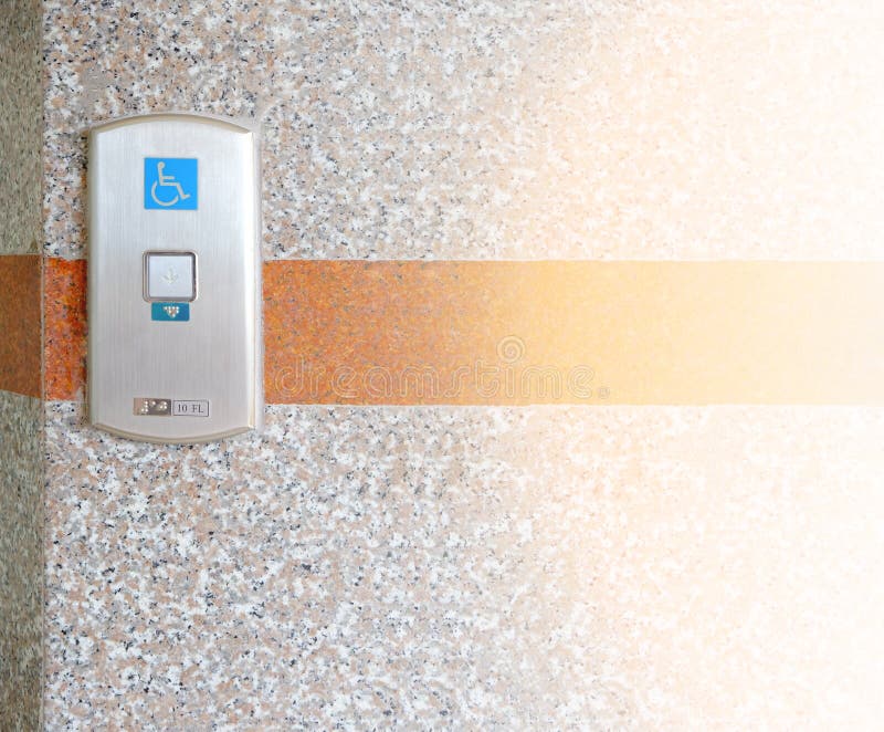 Elevator Floor Selection Button for the Visually Impaired with Warm ...