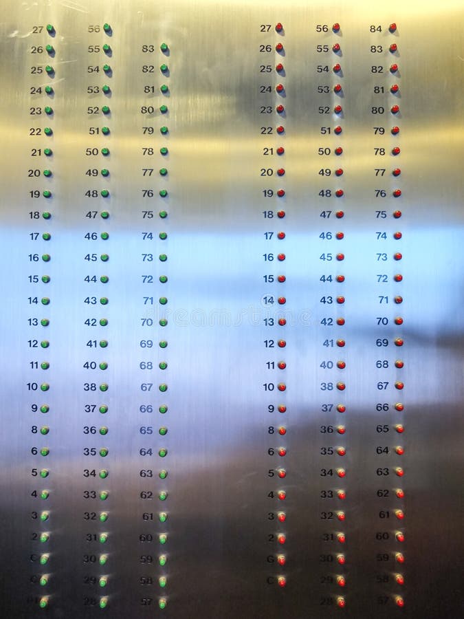 Elevator floors indicator stock image. Image of iron - 83261299