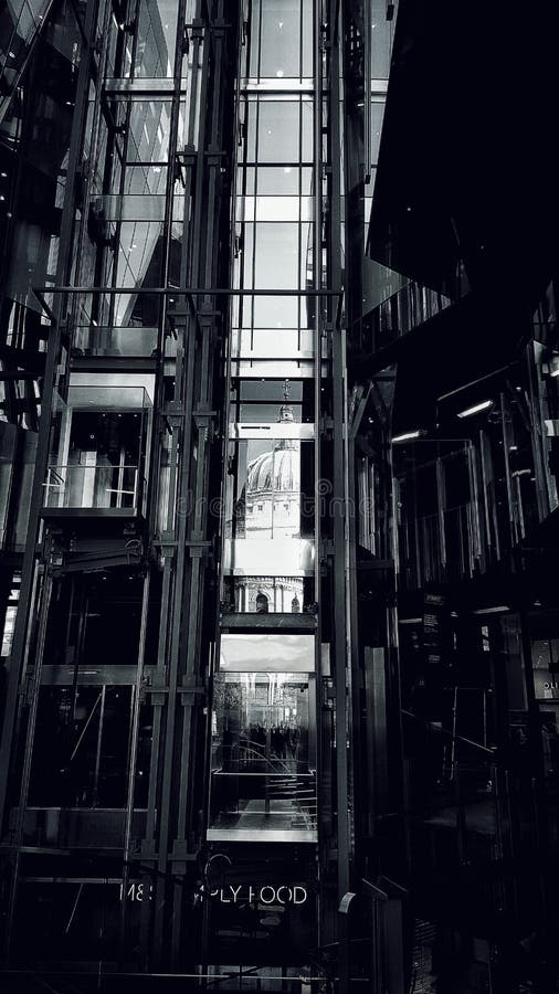 Elevator glass in london editorial image. Image of glass - 104521920
