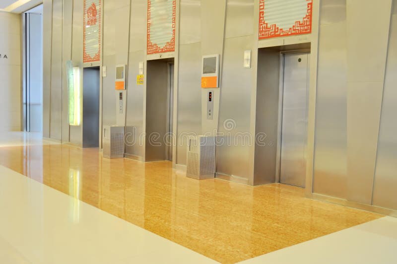Elevator hall stock image. Image of floor, building, indoor - 17965011