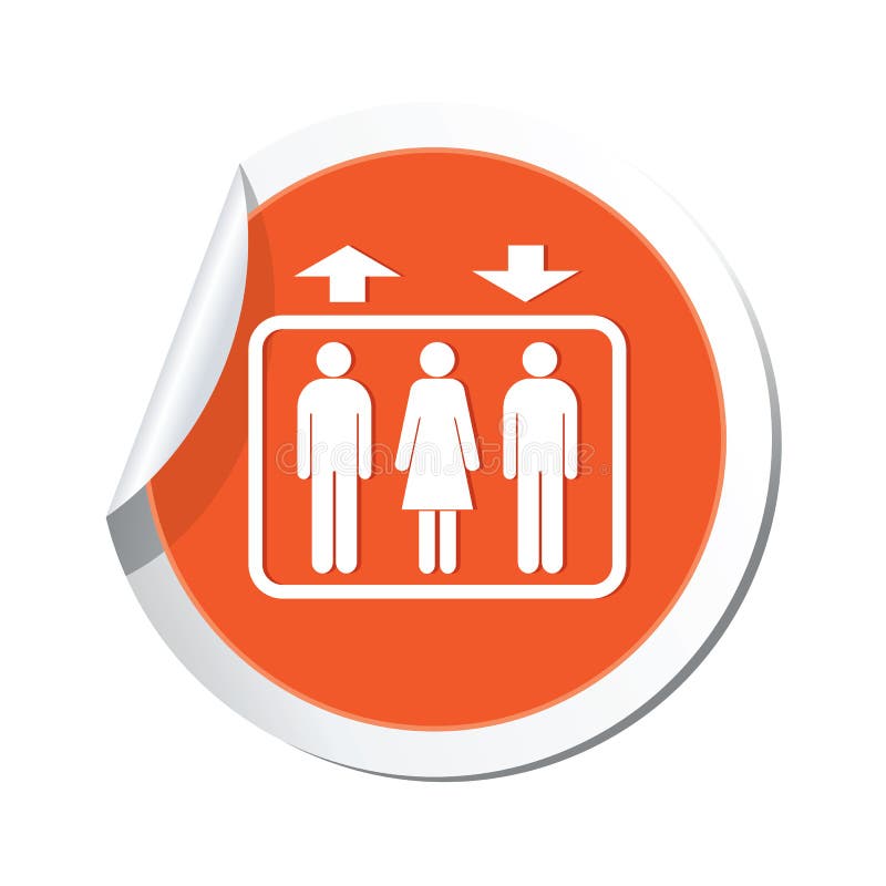 Elevator Icon on the Map Pointer Stock Vector - Illustration of help ...