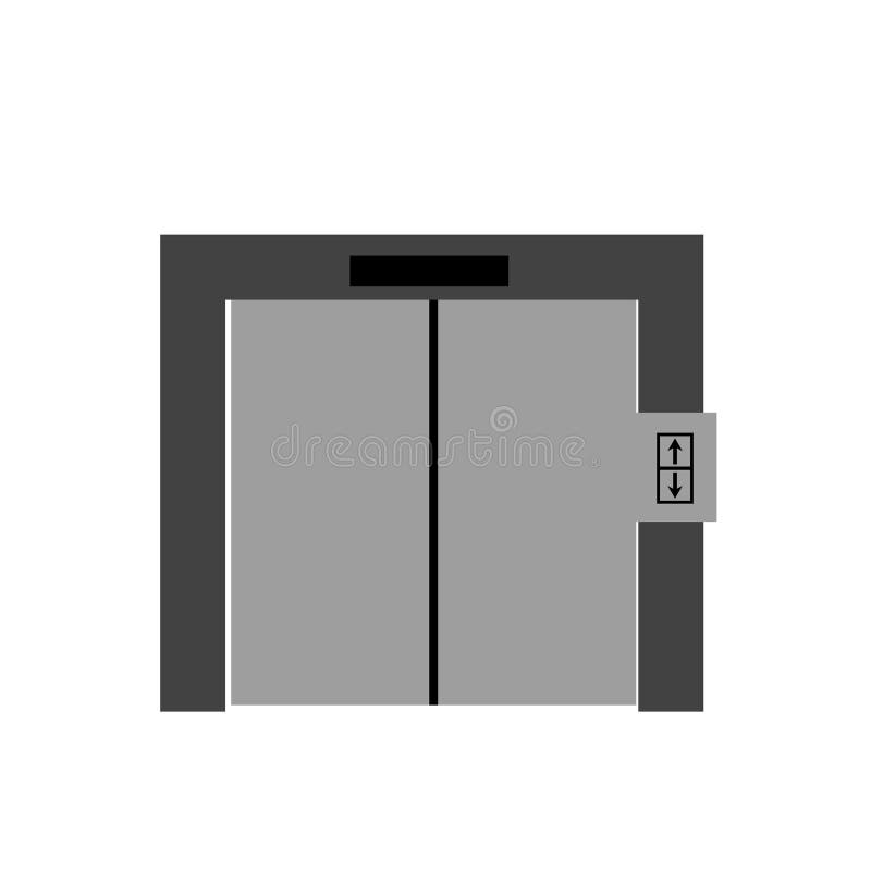 Elevator Icon Vector Sign and Symbol Isolated on White Background ...