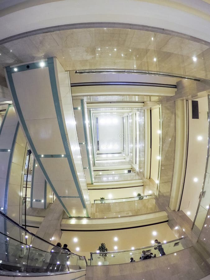 Elevator editorial stock photo. Image of bottom, perspective - 53928158