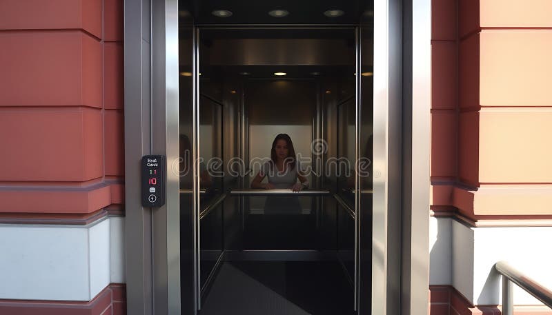 Elevator Interior Modern Design Building Access Generative AI Stock ...