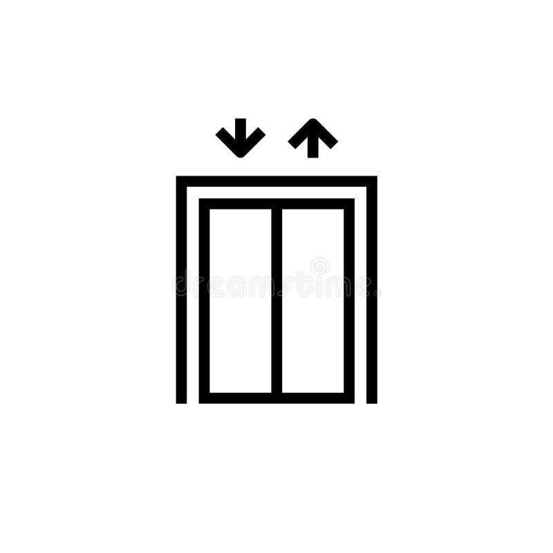 Elevator Lift Vector Icon. Elevator Sign Entrance Building Office, Lift ...