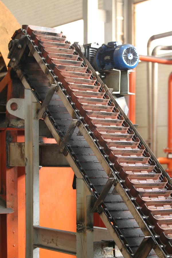 Elevator for Lifting Hot Grinding Balls Stock Photo - Image of rolling ...