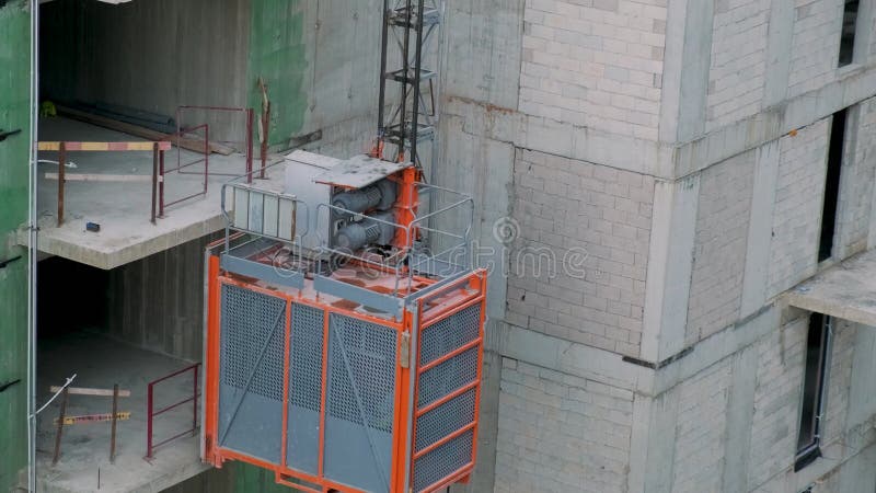 Elevator Lifts for Workers and Construction Materials at the ...
