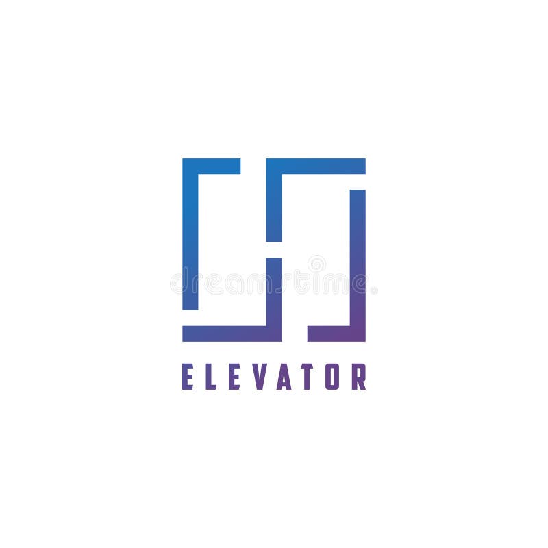 Elevator Logo Brand, Symbol, Design, Graphic, Minimalist.logo Stock ...