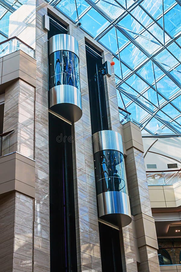 Glass elevator stock photo. Image of building, futuristic - 29497890