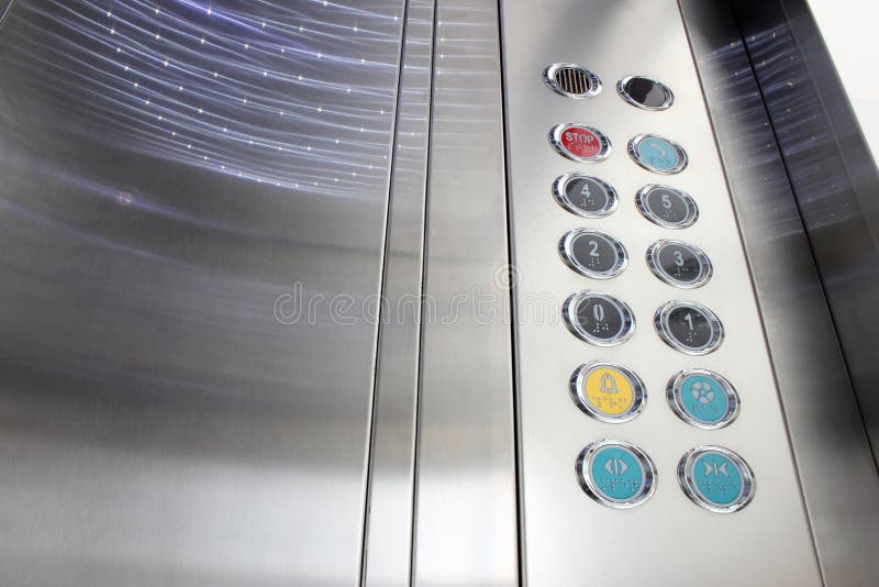 Elevator stock photo. Image of backgrounds, aluminium - 33121906