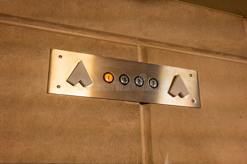 Elevator Panel Communicating Direction and Floor of Active Elevator Car ...