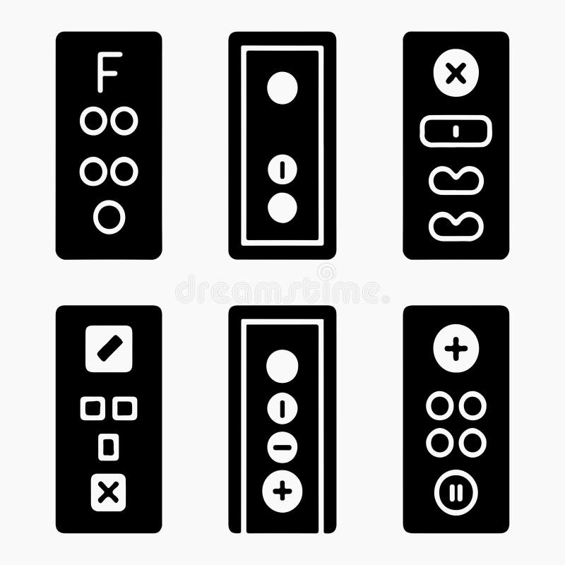 Control Panel Icons Collection Stock Illustrations – 2,517 Control ...