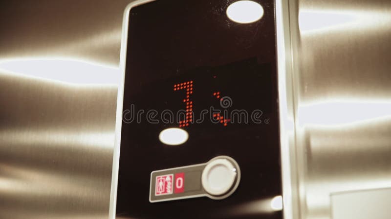 Elevator Panel Indicators Displaying Floors, Direction, and Users ...