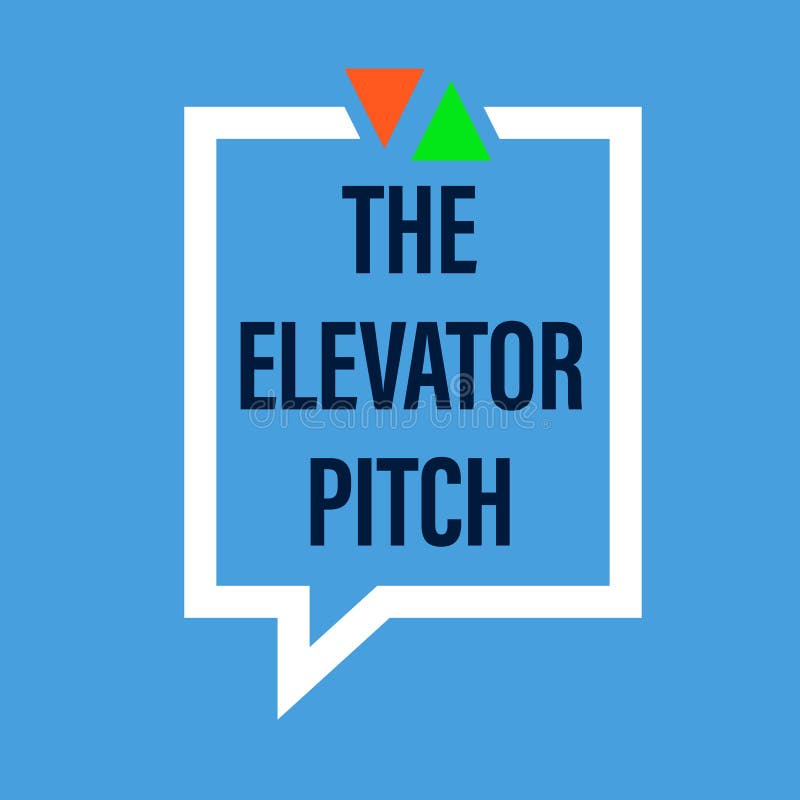 Elevator Pitch Flat Line Icon. Vector Outline Illustration of Business ...