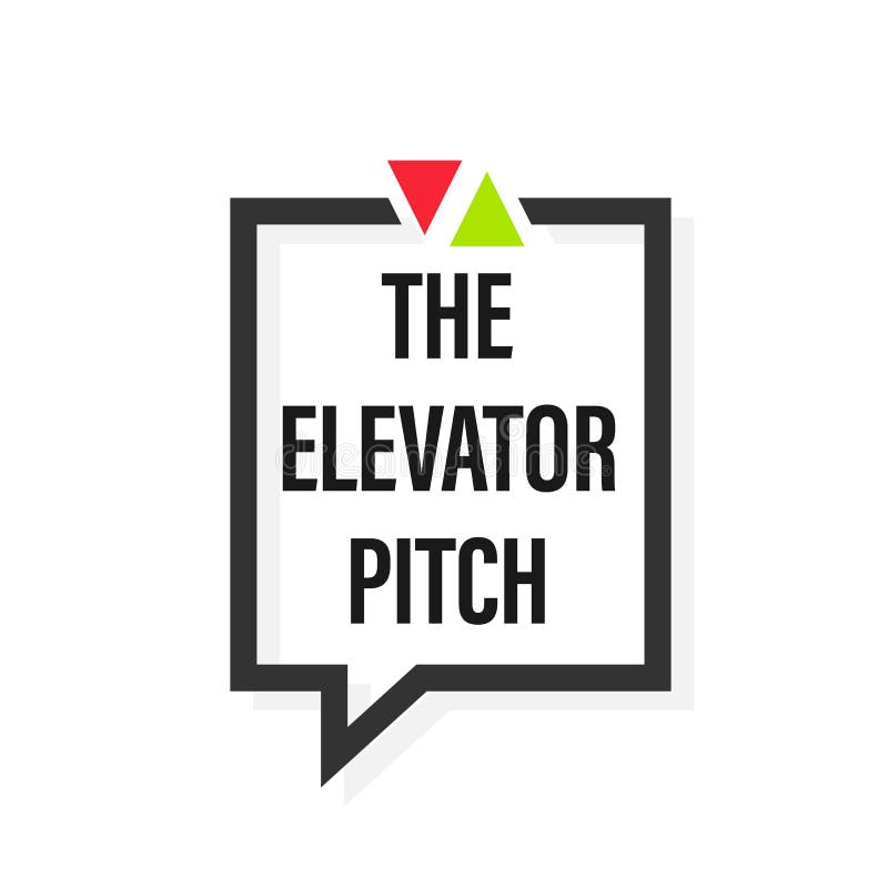 Elevator Pitch Flat Line Icon. Vector Outline Illustration Of Business ...