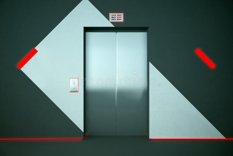 Elevator Red Lighting Stock Illustrations – 81 Elevator Red Lighting ...