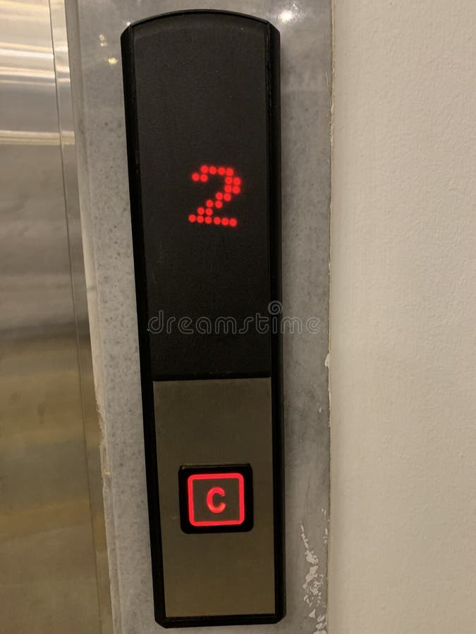 Elevator second floor stock image. Image of gadget, floor - 332128181