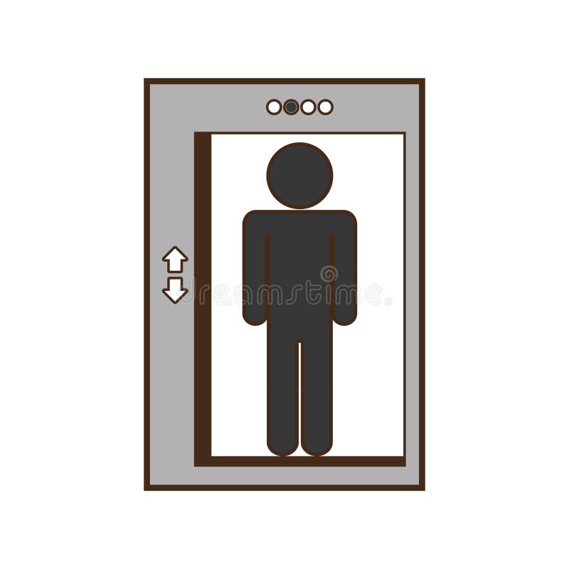 ELEVATOR OUT of SERVICE Icon or Symbol Stock Vector - Illustration of ...