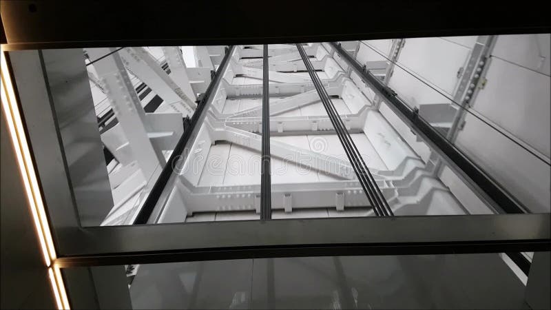 Elevator Shaft Tunnel. Elevator Shaft of a Multi-storey Building Stock ...