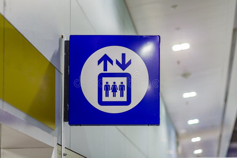 257 Blue Lift Elevator Sign Stock Photos - Free & Royalty-Free Stock ...