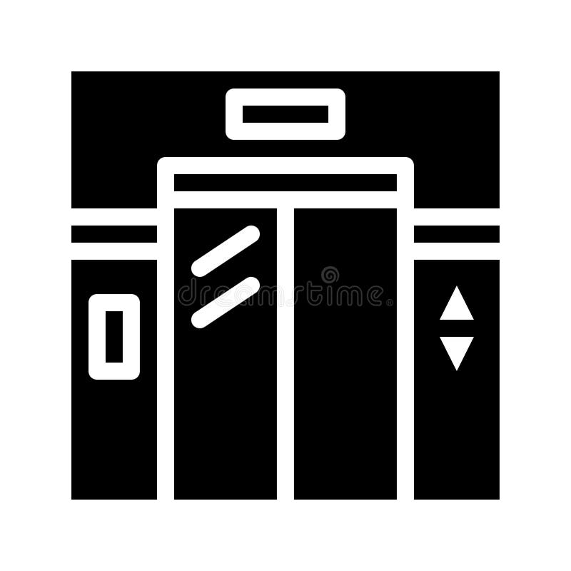 Elevator Solid Icon. Transportation Symbols Hotel Icons Graphic Design ...