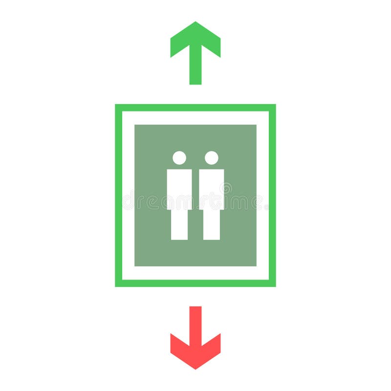 Elevator Vector Icon Logo Design Stock Vector - Illustration of close ...