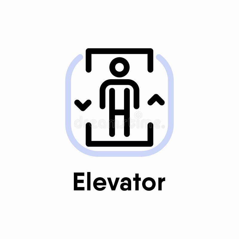 Elevator Vector Information Sign Stock Vector - Illustration of info ...