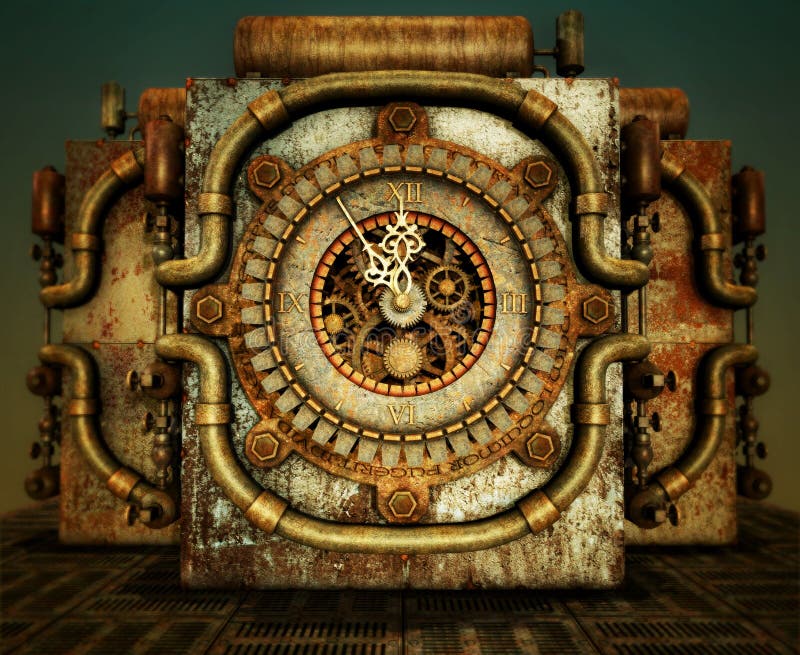 Eleven fifty-five stock illustration. Illustration of clockwork - 20722265