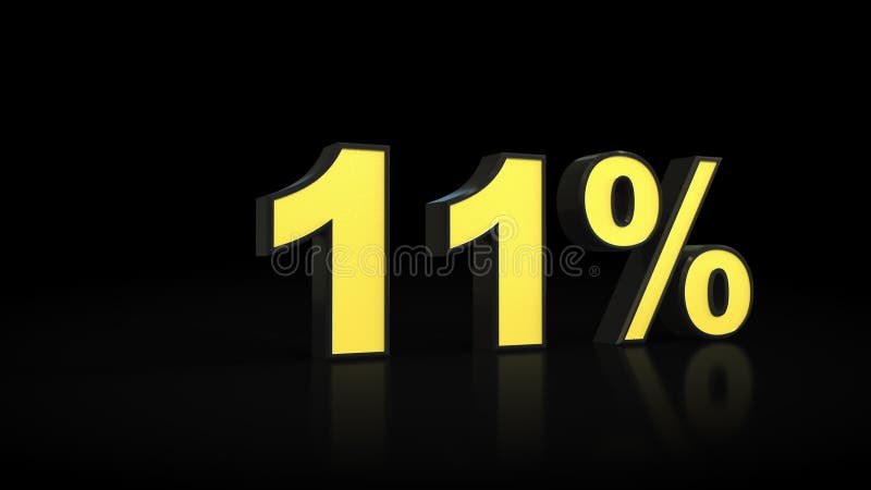 Eleven Percent People Chart Graphic, 11 Percentage Vector Diagram Stock ...