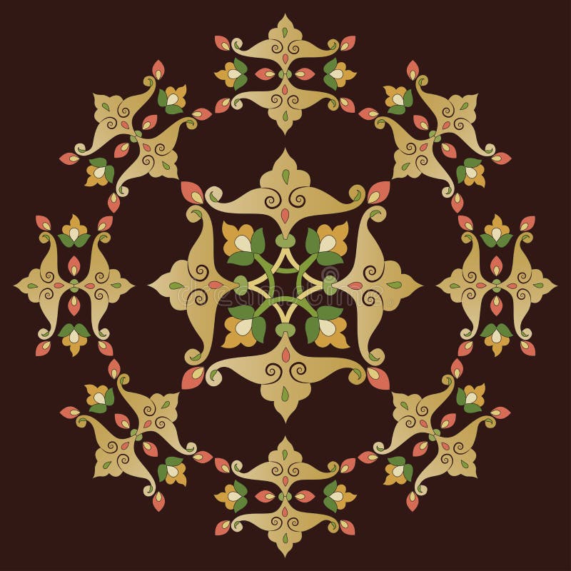 Eleven Series Designed from the Ottoman Pattern Stock Vector ...