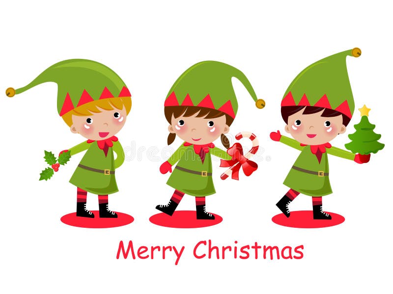 Elf running stock vector. Illustration of running, xmas - 17344423