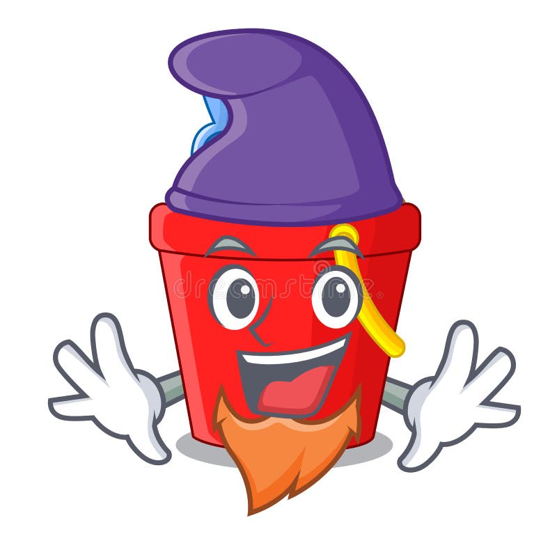 Elf Beach Bucket Shape with Sand Cartoon Stock Vector - Illustration of ...
