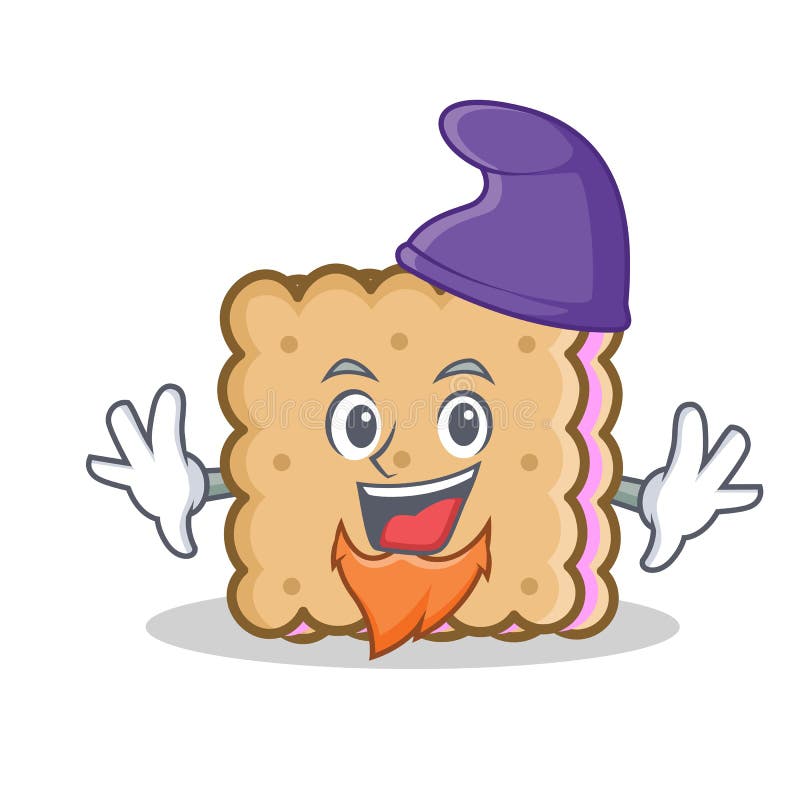 Elf Biscuit Cartoon Character Style Stock Vector - Illustration of ...