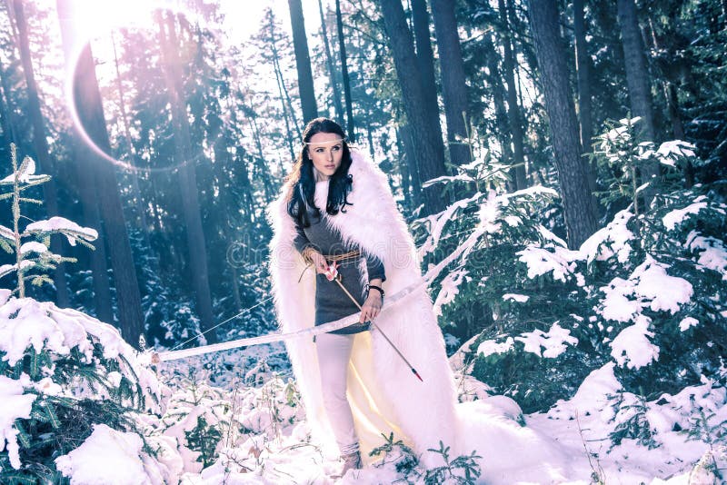 Elf with a bow stock photo. Image of forest, film, hobbit - 183938258