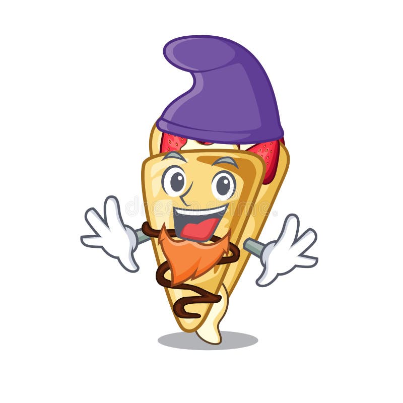 Elf Cartoon Crepe Cooked in Frying Pan Stock Vector - Illustration of ...