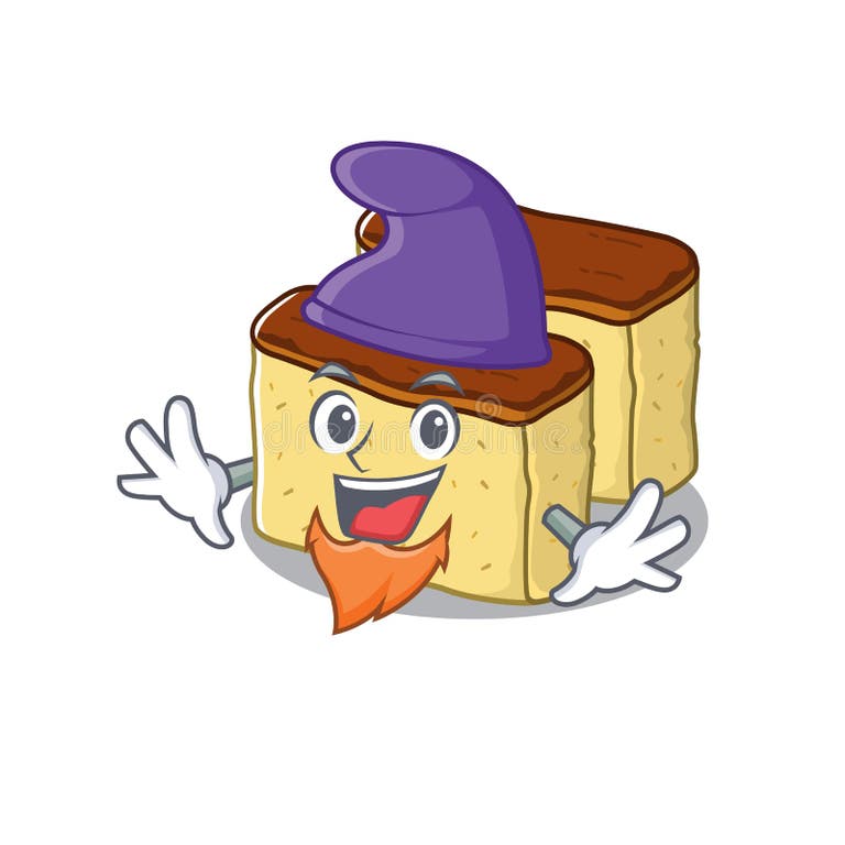 Elf Castella Cake Isolated in the Cartoon Stock Vector - Illustration ...