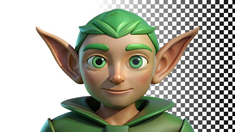 Elf Character, Fantasy Figure for Game, Children, and Mythical Themed ...