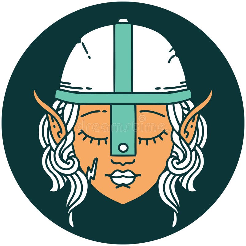 Elf Character Icon for Role Play Games Stock Vector - Illustration of ...