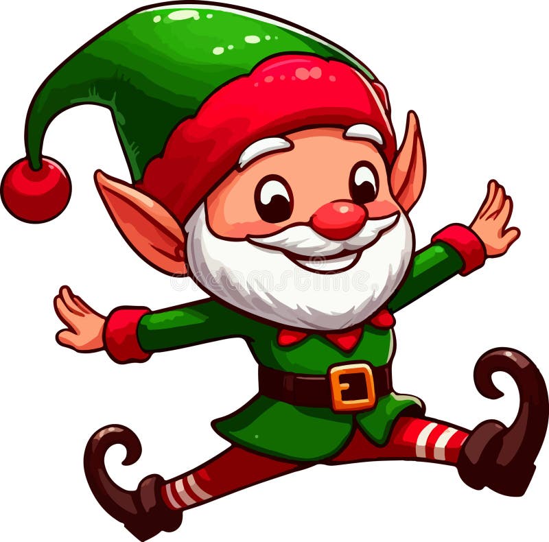 Elf of Christmas Illustration Vector Stock Vector - Illustration of ...