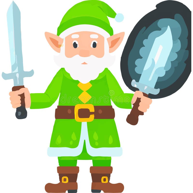 Elf Cloud Magic Magician Legend Folklore Stock Vector - Illustration of ...