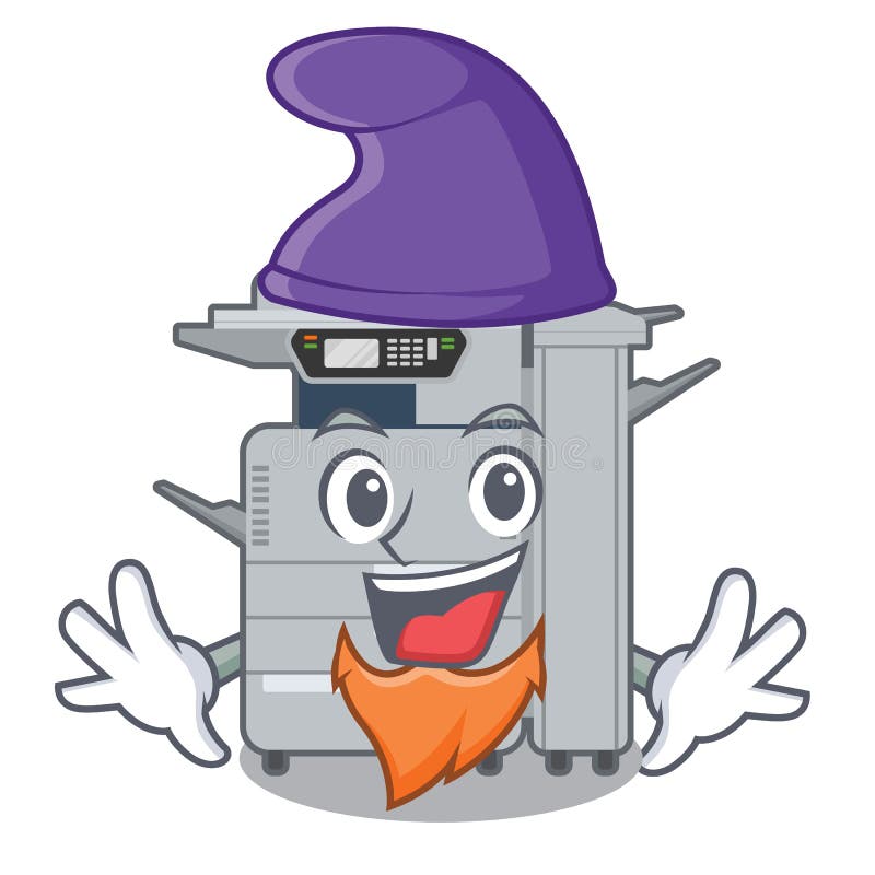 Elf Copier Machine in the Cartoon Shape Stock Vector - Illustration of ...