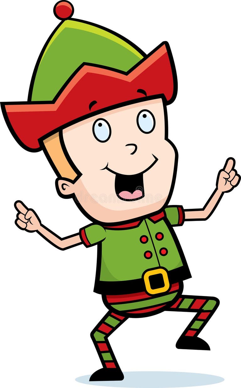 Cartoon Dancing Christmas Elf Stock Illustrations – 401 Cartoon Dancing ...
