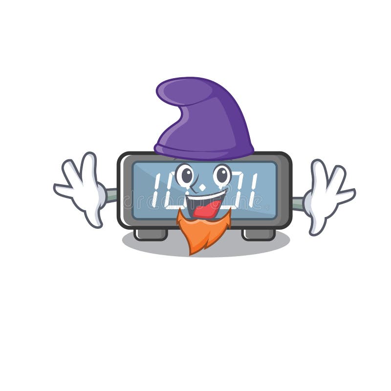 With Clock Fairy House Mushroom on a Cartoon Stock Vector ...