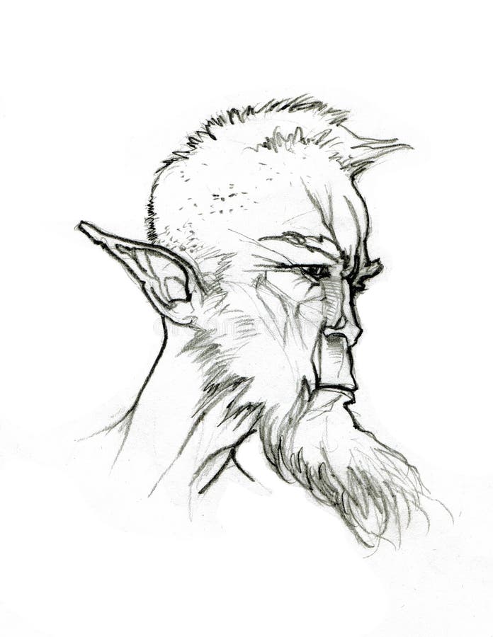 Elf Face stock illustration. Illustration of fairy, fable - 6644772