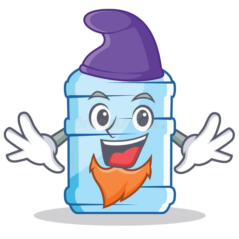 Gallon Cartoon Character Bring The Flags Of Various Countries Stock