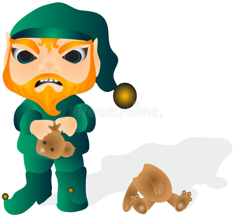Elf Gone Bad stock vector. Illustration of decorative - 1444919