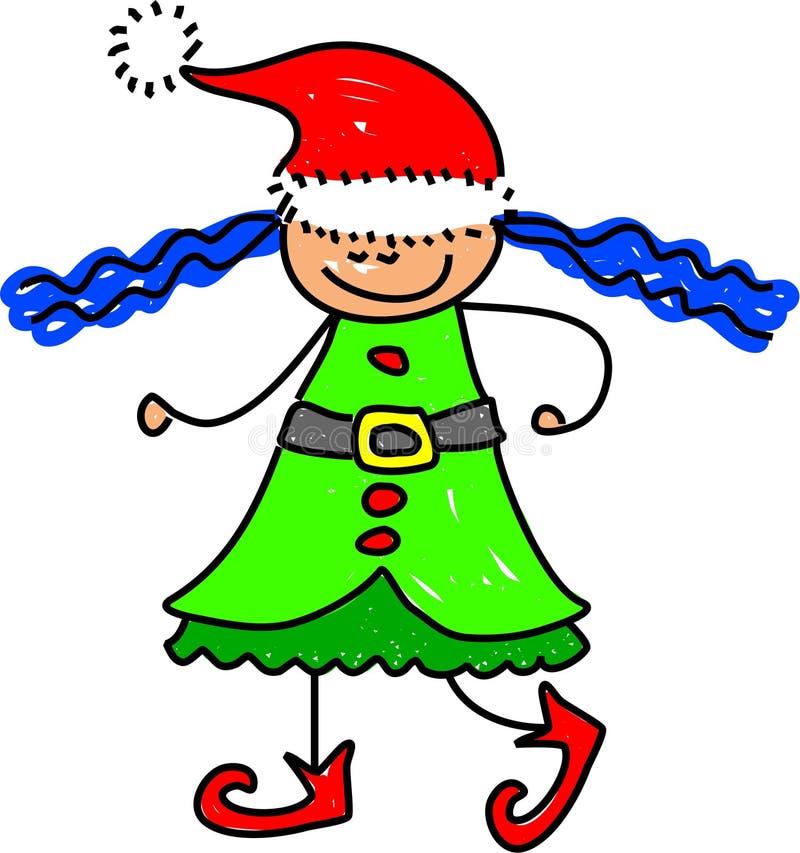 Little Elf, Big Ball stock illustration. Illustration of clip - 1444946