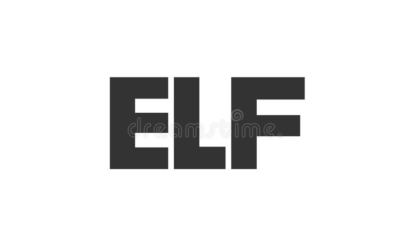 ELF Logo Design Template with Strong and Modern Bold Text. Initial ...