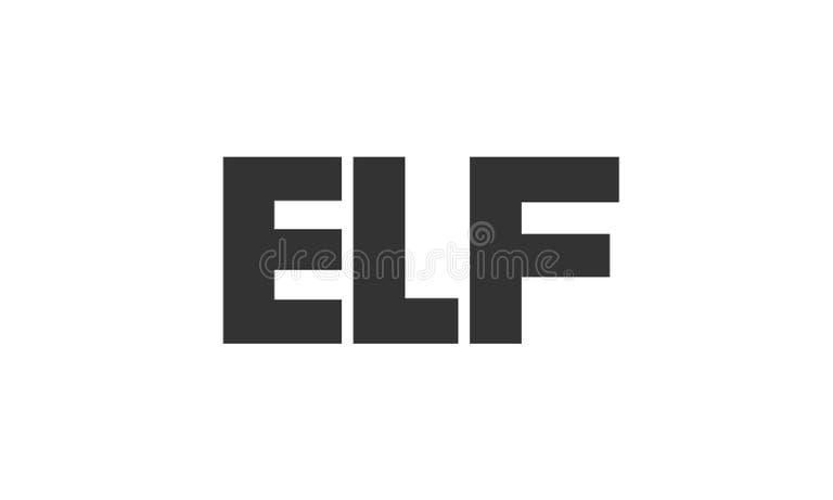 ELF Logo Design Template with Strong and Modern Bold Text. Initial ...